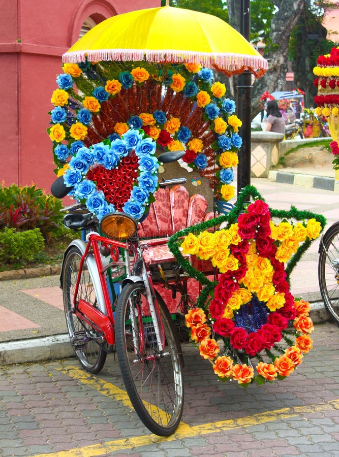 Trishaw in Melaka, Malaysia Stock Image - Image of cyclo, bikecab: 22314269