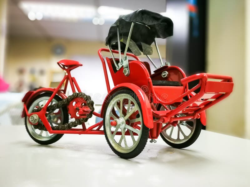 Beautiful Red Trishaw Model Stock Photos - Free & Royalty-Free Stock ...