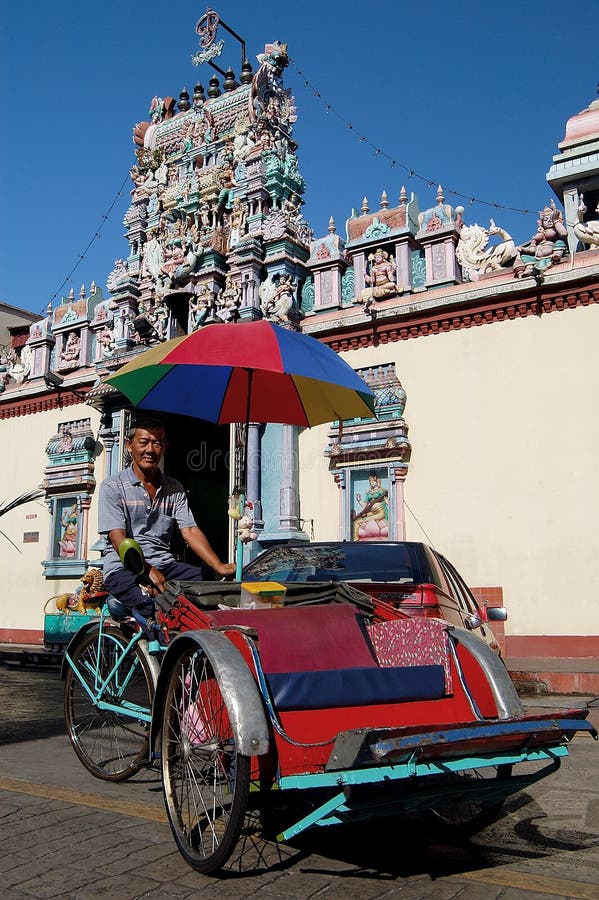 Trishaw in Penang, Malaysia. Editorial Stock Photo - Image of ...