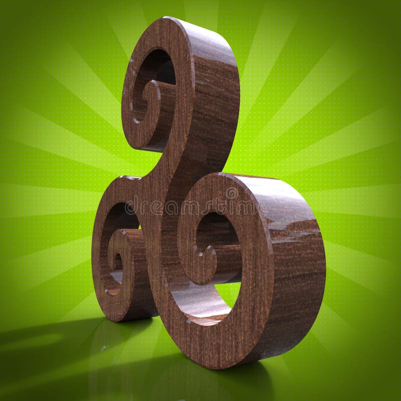 Triskel - 3D Illustration stock illustration. Illustration of design ...