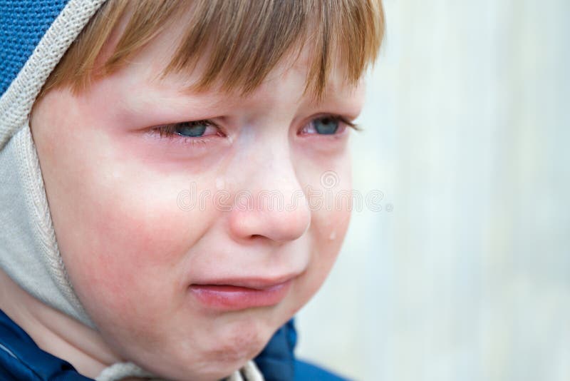 Tristeza Da Criança Da Emoção Foto de Stock - Imagem de caucasiano ...