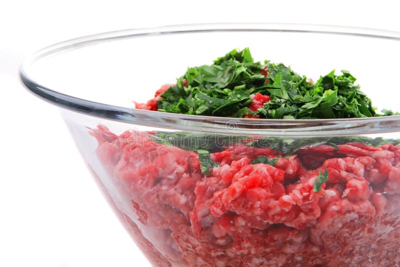 Triti la carne immagine stock. Immagine di hamburger, terra - 8792967