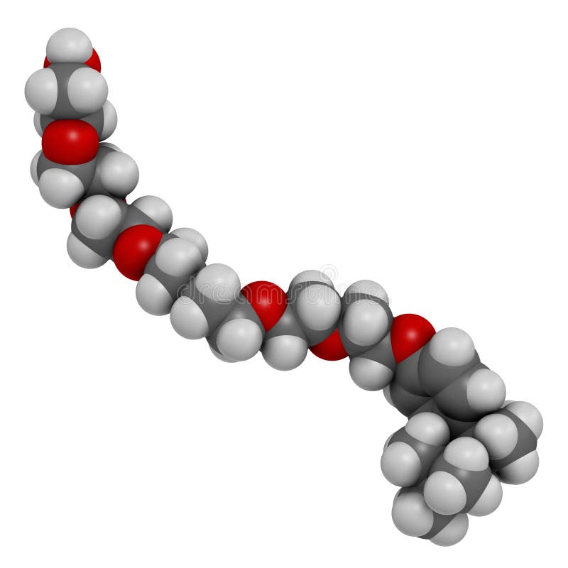 Triton X-100 Detergent Molecule. Skeletal Formula Stock Illustration ...