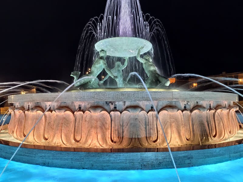 Triton , Fountain , Valletta , Malta , Water , Stock Photo - Image of ...