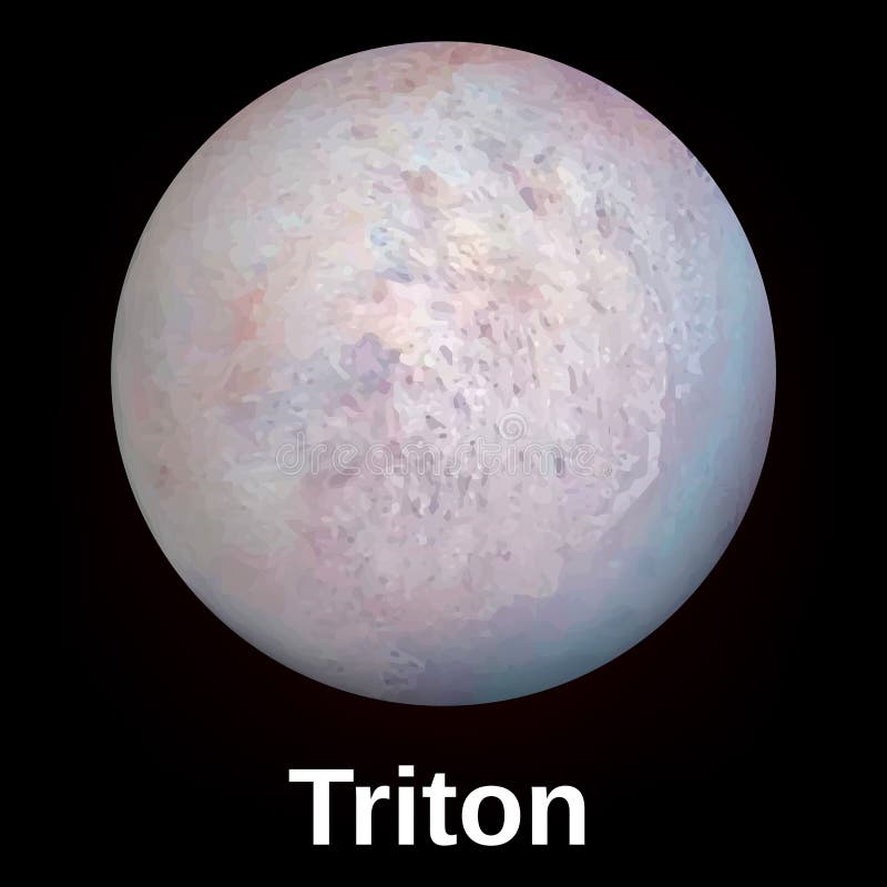 Triton symbol i plan stil stock illustrationer. Illustration av hotad ...