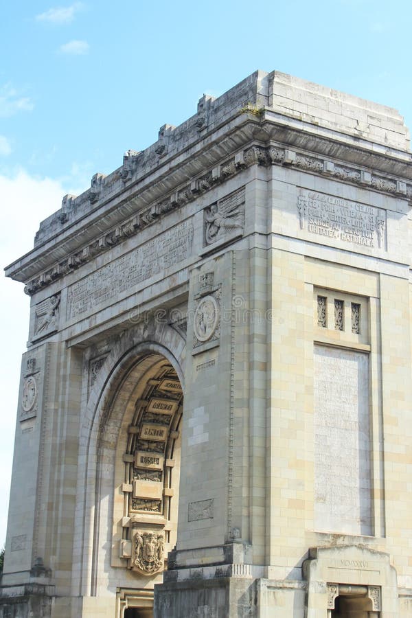 Triumph Arch in Bucharest Romania Stock Image - Image of triumf, travel ...