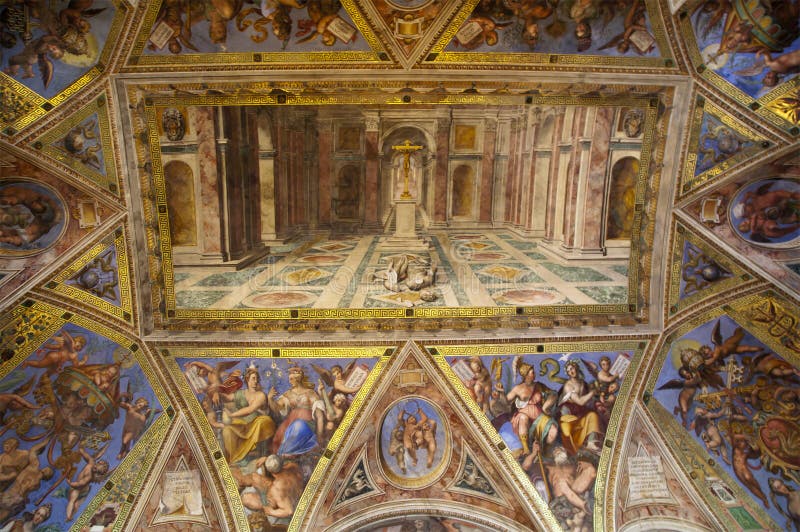 Triumph of Christianity Over Paganism Editorial Photo - Image of fresco ...