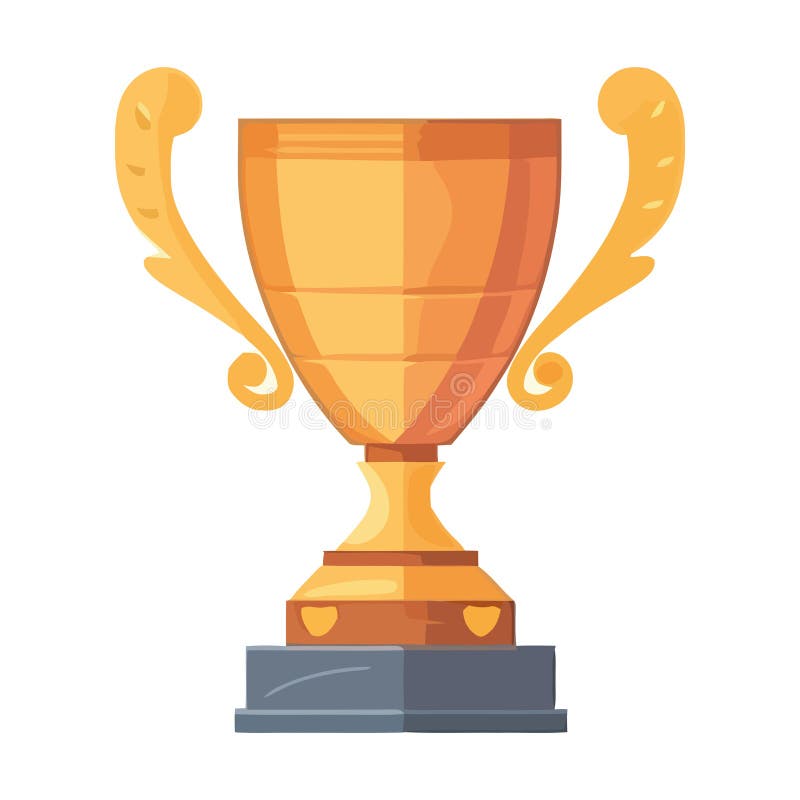 Triumph First Place Sporting Trophy Stock Vector - Illustration of ...