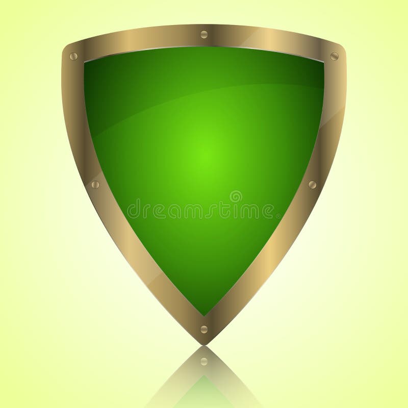 Triumph Green Shield Symbol Icon Stock Illustration - Illustration of ...