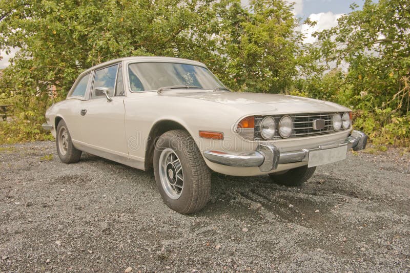 Triumph-Hirsch-Klassiker-Auto. Stockfoto - Bild von klassisch ...