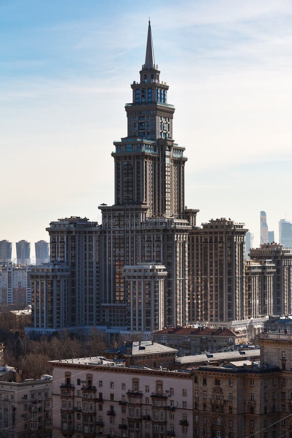 Triumph-Palace Apartment Building in Moscow Editorial Image - Image of ...