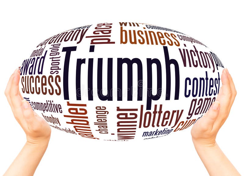 Triumph Word Cloud Hand Writing Concept Stock Photo - Image of ...