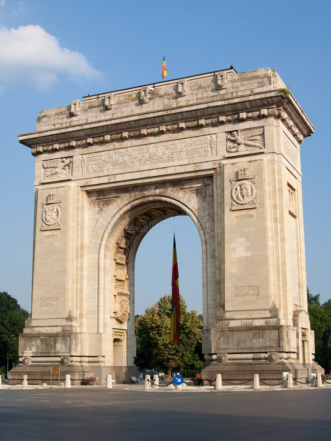 Triumphal Arch stock photo. Image of romania, culture - 15516802