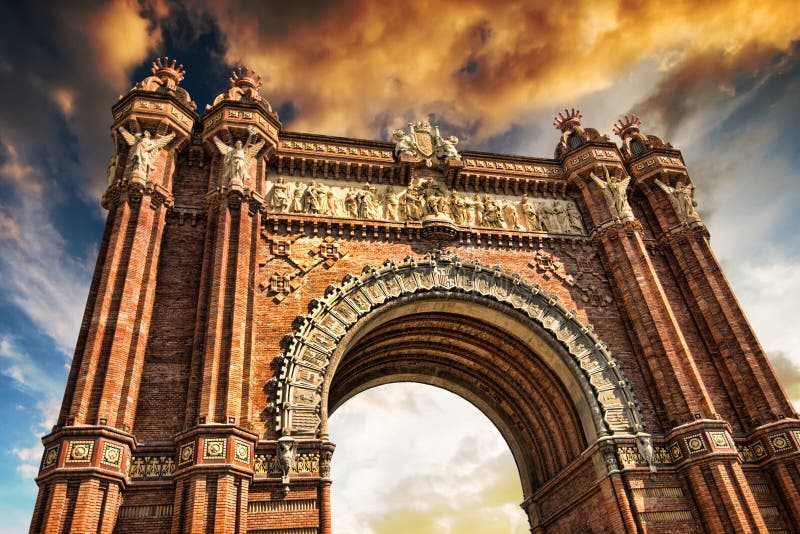 Triumphal Arch stock image. Image of archway, triumphal - 48488397