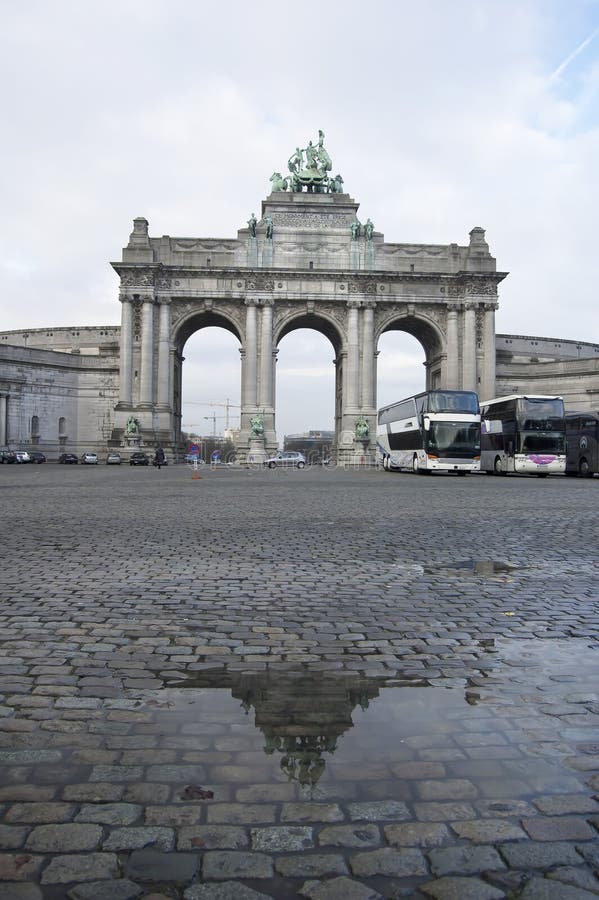 Triumphal arch in Brussels stock photo. Image of famous - 23514096