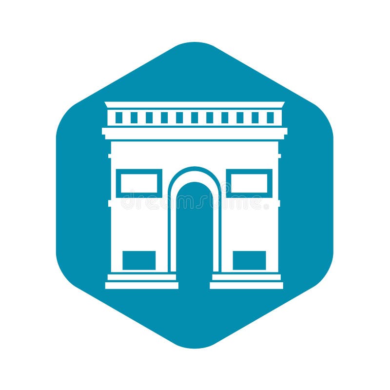 Arch icon digital purple stock vector. Illustration of decor - 155210067