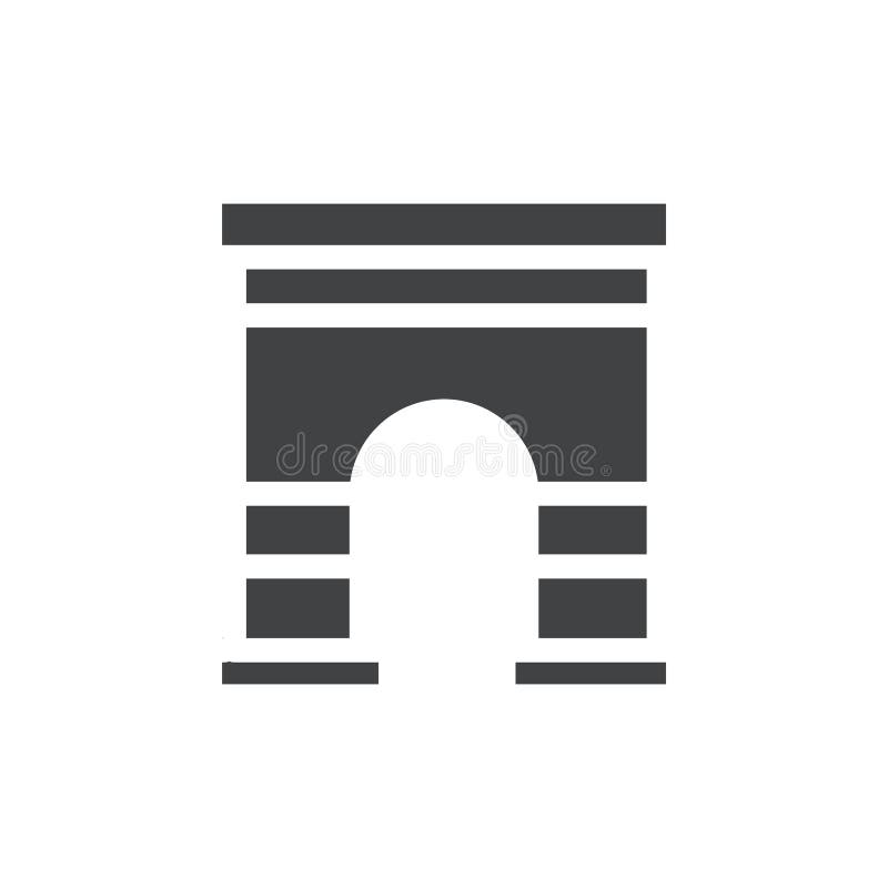 Triumphal Arch Icon Simple Vector Symbol Stock Vector - Illustration of ...