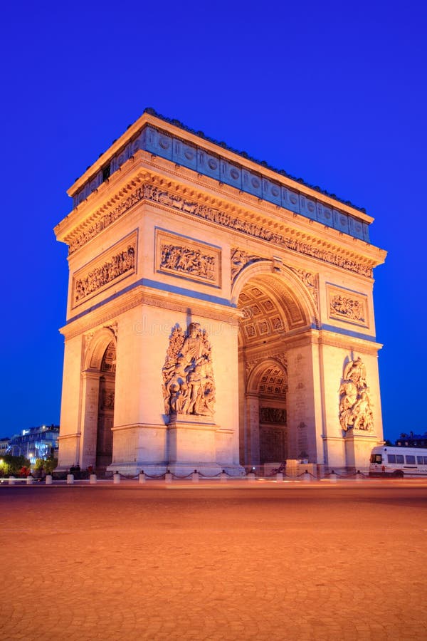 The Triumphal Arch, Paris stock image. Image of gaulle - 3537427