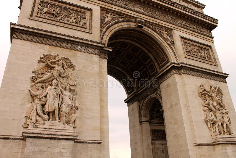 Triumphal Arch in Paris stock photo. Image of close, history - 36710924