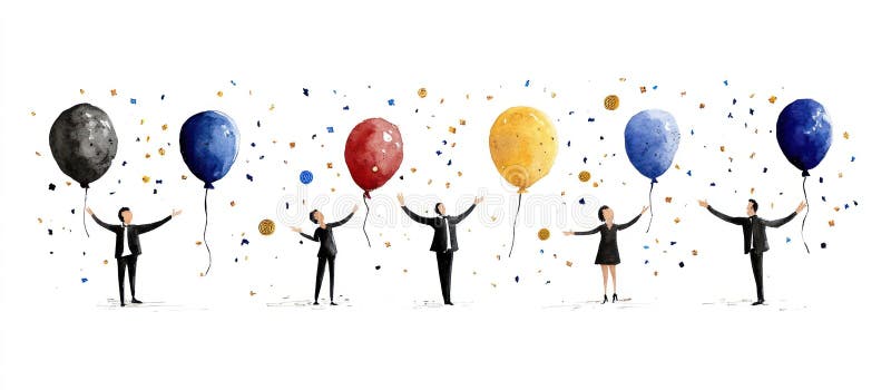 Triumphant Celebration: a Dynamic and Energetic Image of Success with ...