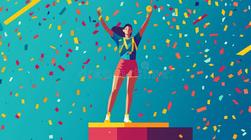 Triumphant Woman Climber on the Summit Stock Photo - Image of climbing ...