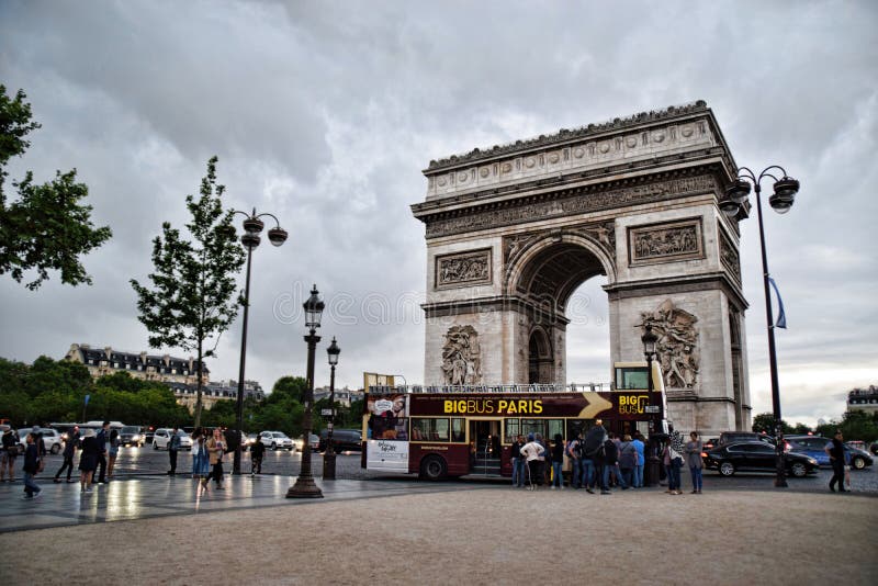 Triumphbogen Arc De Triomphe In‚Les-Champions-Élysées» Von Paris ...