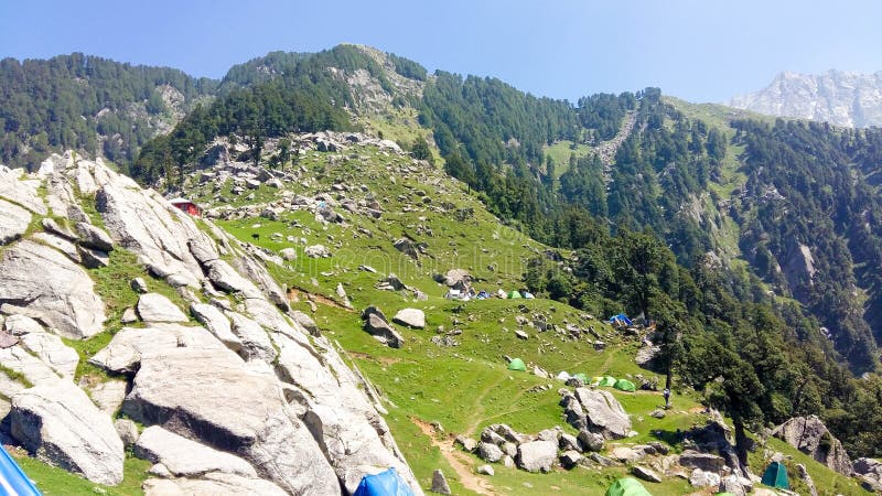 Triund Mountain is a Small Hill Station in the Kangra District in the ...