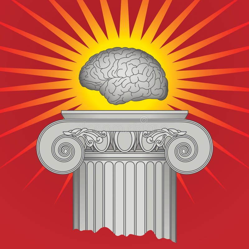 Triunfo del intelecto ilustración del vector. Ilustración de mente ...