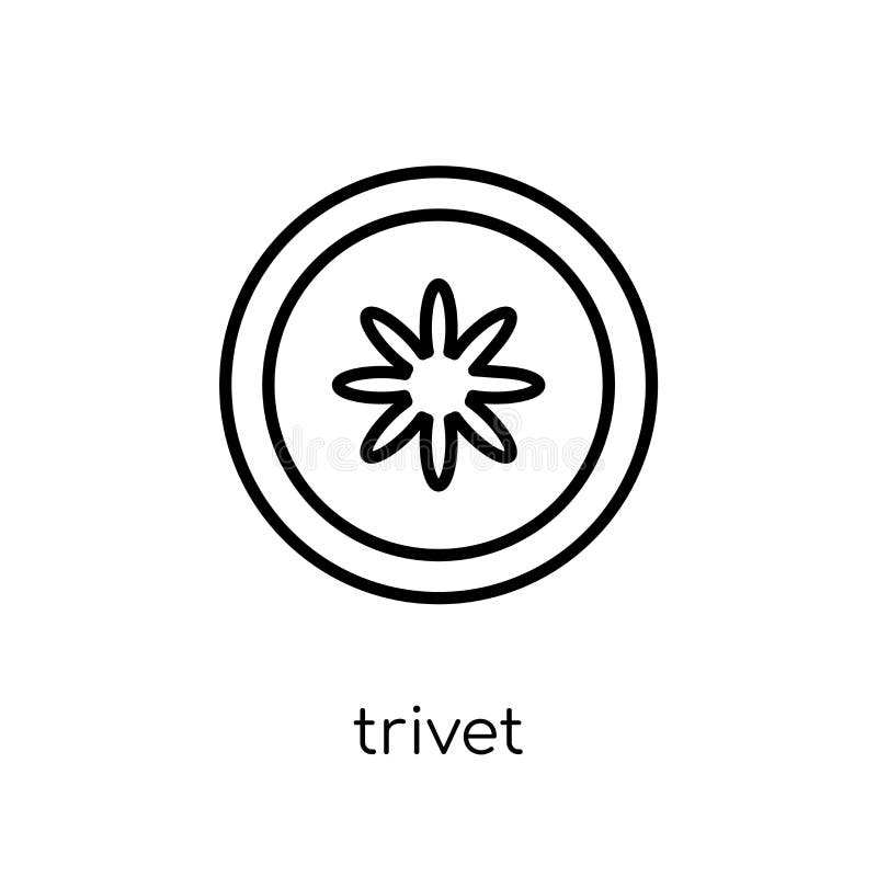 Trivet Icon from Kitchen Collection. Stock Vector - Illustration of ...