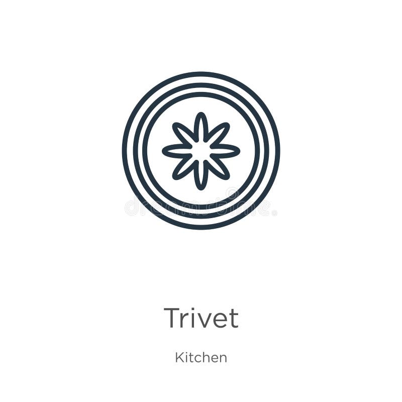 Trivet Linear Icon. Modern Outline Trivet Logo Concept on White Stock ...
