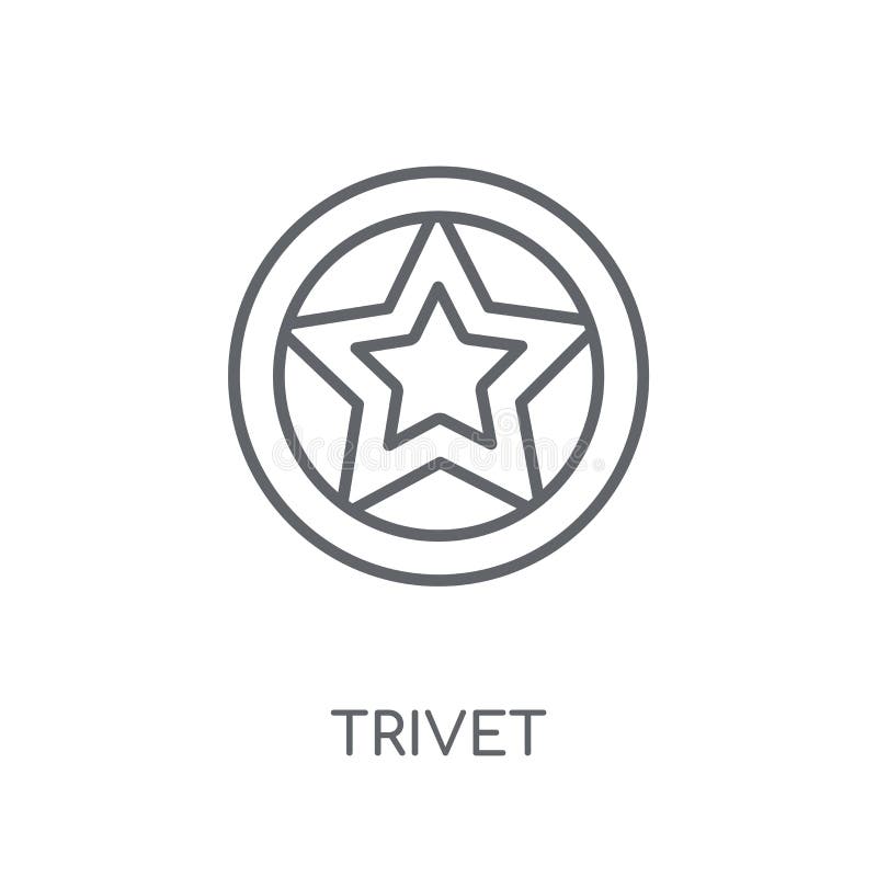 Trivet Linear Icon. Modern Outline Trivet Logo Concept on White Stock ...