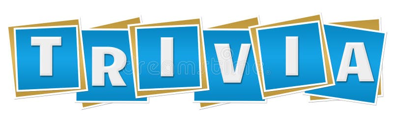 Trivia Blue Blocks stock illustration. Illustration of trivial - 109382659