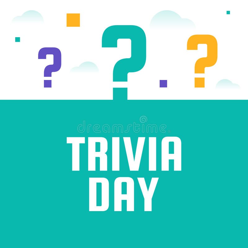 Trivia Day Banner Illustration Design Stock Illustration - Illustration ...