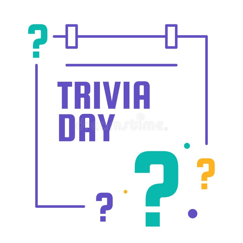 Trivia Day Banner Illustration Design Stock Illustration - Illustration ...