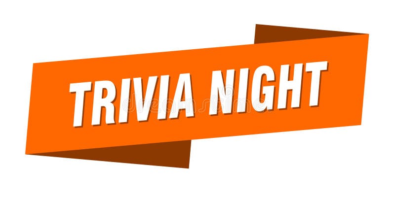 Trivia Night Banner Template. Trivia Night Ribbon Label Stock Vector ...