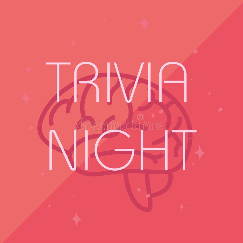 Trivia night design stock vector. Illustration of poster - 141970653