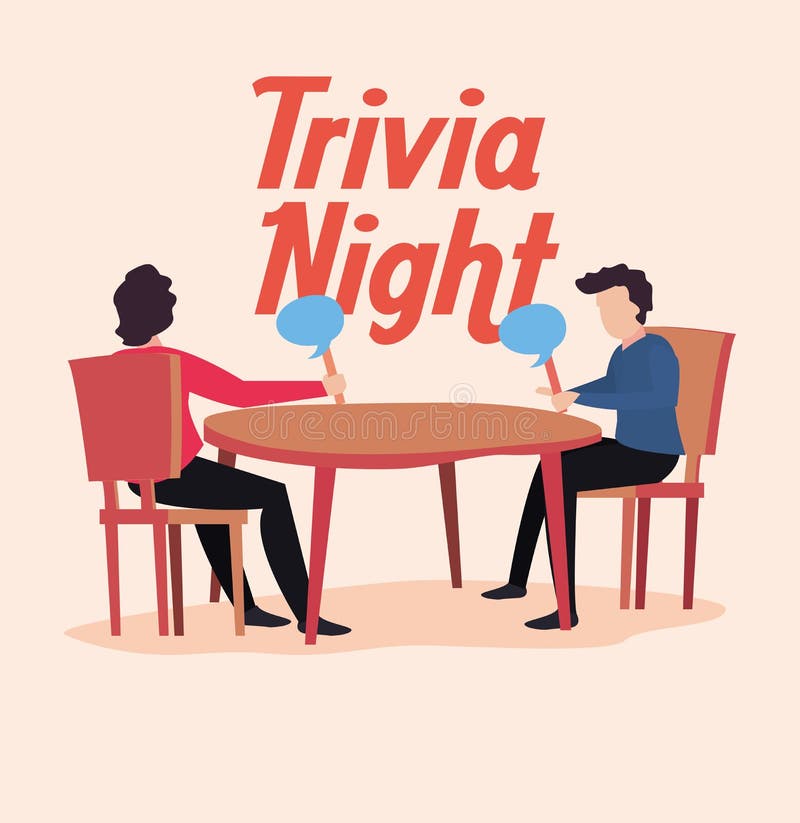 Trivia night design stock vector. Illustration of words - 141980813