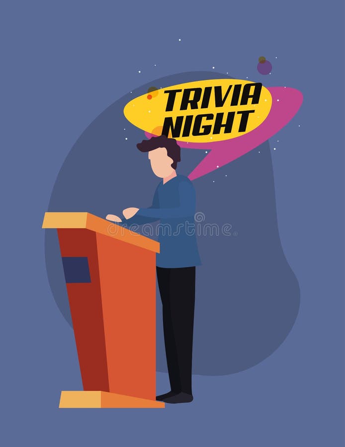 Trivia night design stock vector. Illustration of icon - 141977836