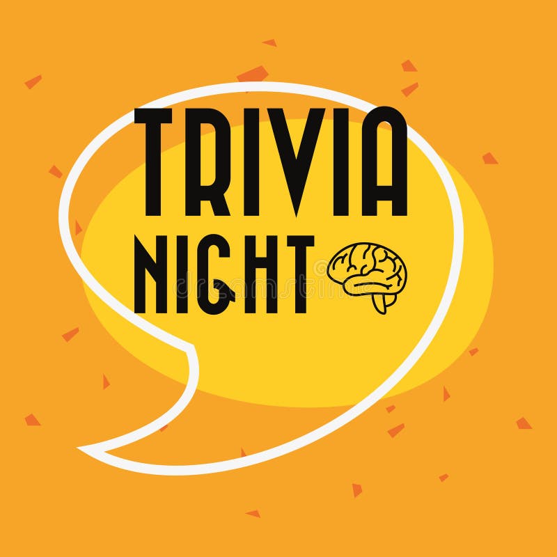 Trivia night design stock vector. Illustration of cute - 141967828