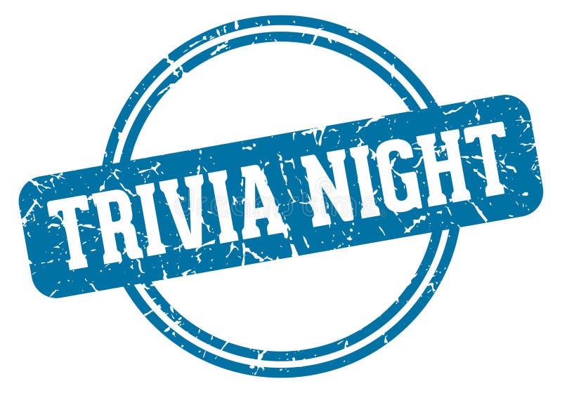 Trivia night stamp stock vector. Illustration of background - 347664464