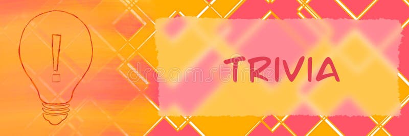 Fun Facts Bulb Left Cross Lines Horizontal Stock Illustration ...