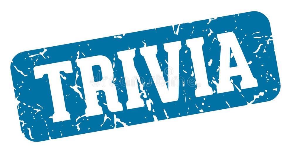 Trivia Rectangular Sign. Trivia Stamp Stock Vector - Illustration of ...