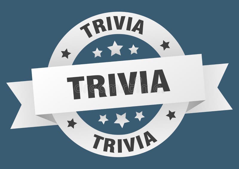 Trivia Round Ribbon Isolated Label. Trivia Sign Stock Vector ...