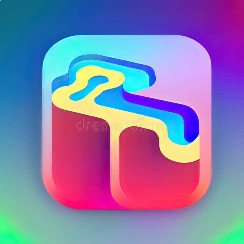 Trivia Software App Icon. Generative AI. Stock Illustration ...
