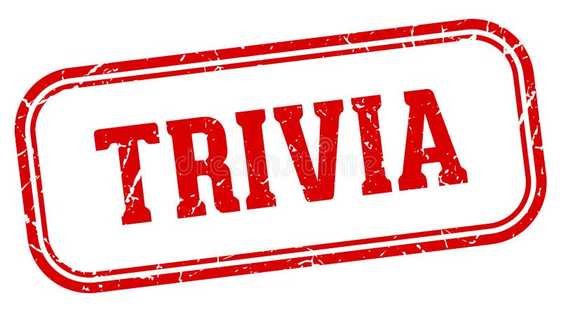 Trivia Stamp. Trivia Rectangular Stamp on White Background Stock Vector ...