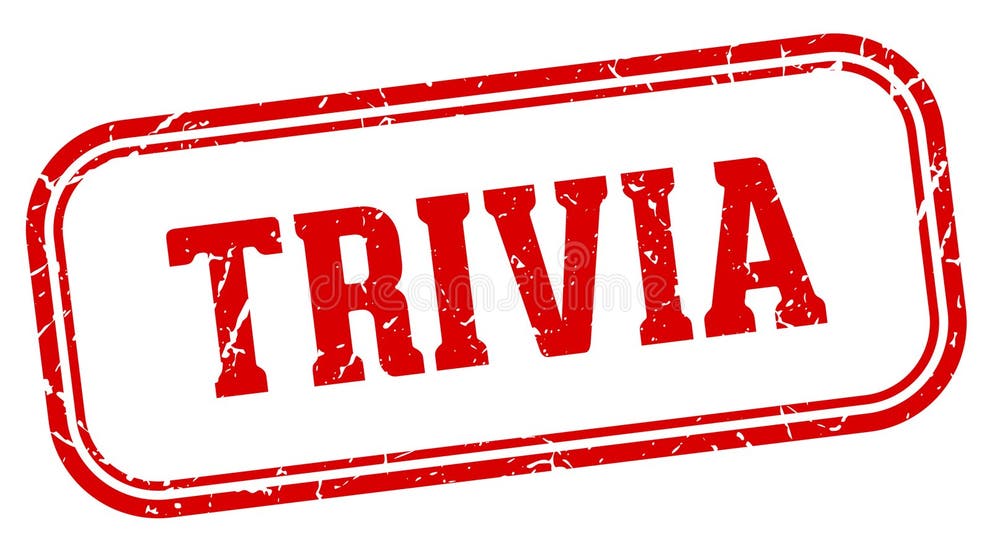 Trivia Stamp. Trivia Rectangular Stamp on White Background Stock Vector ...