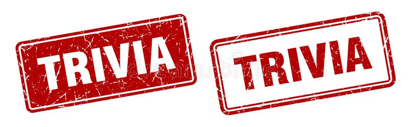 Trivia Stamp Set. Trivia Square Grunge Sign Stock Vector - Illustration ...