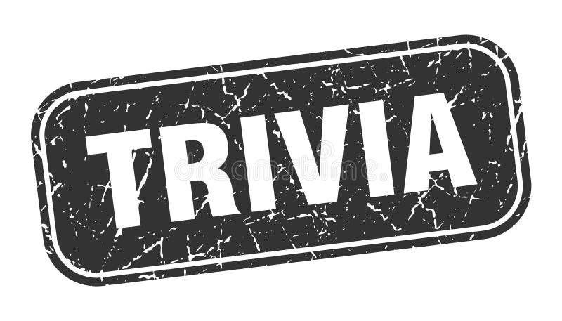 Trivia Stamp. Trivia Square Grungy Isolated Sign Stock Vector ...
