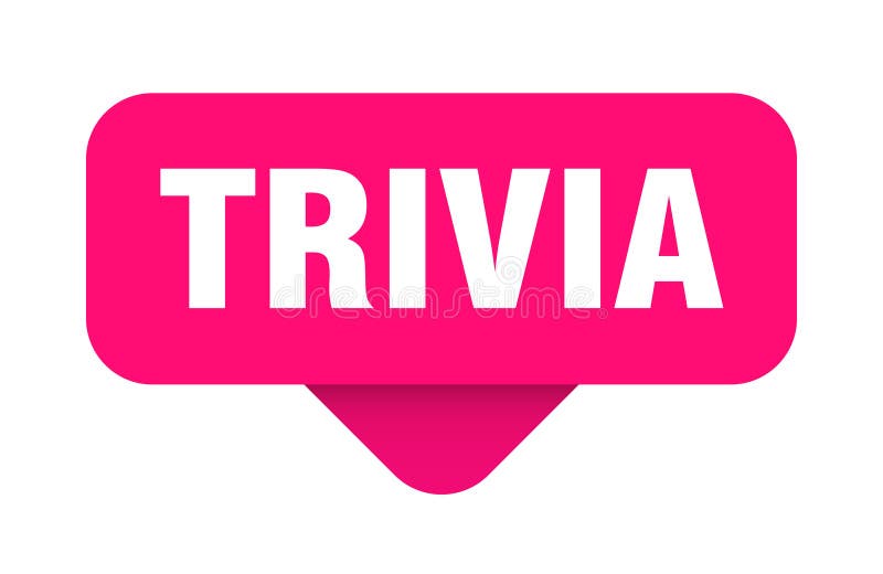 Trivia Sticker. Trivia Sign on Transparent Background Stock Vector ...