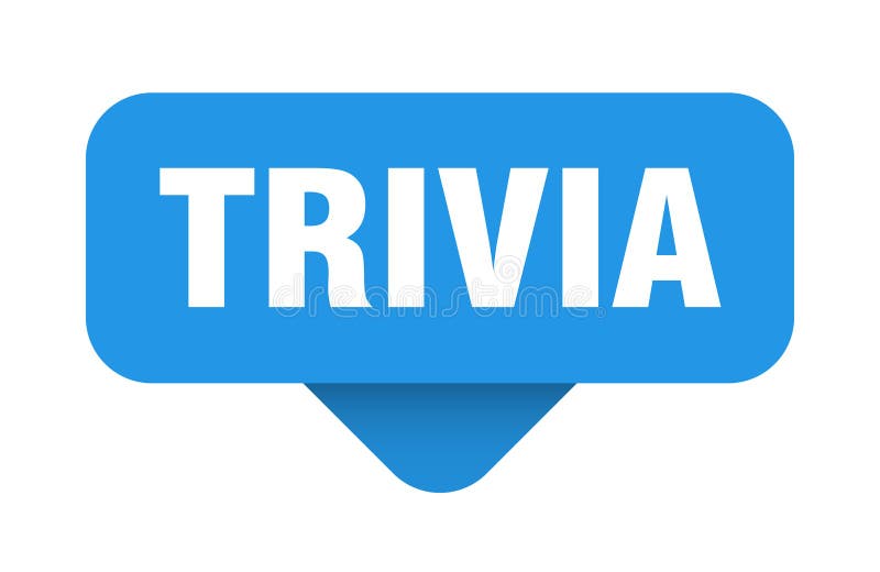 Trivia Sticker. Trivia Sign on Transparent Background Stock Vector ...